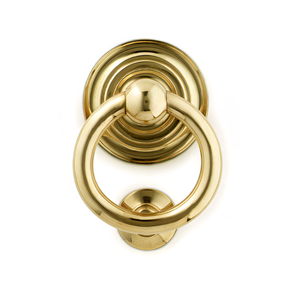 Classic Brass Ring Door Knocker - Jefferson Brass Company
